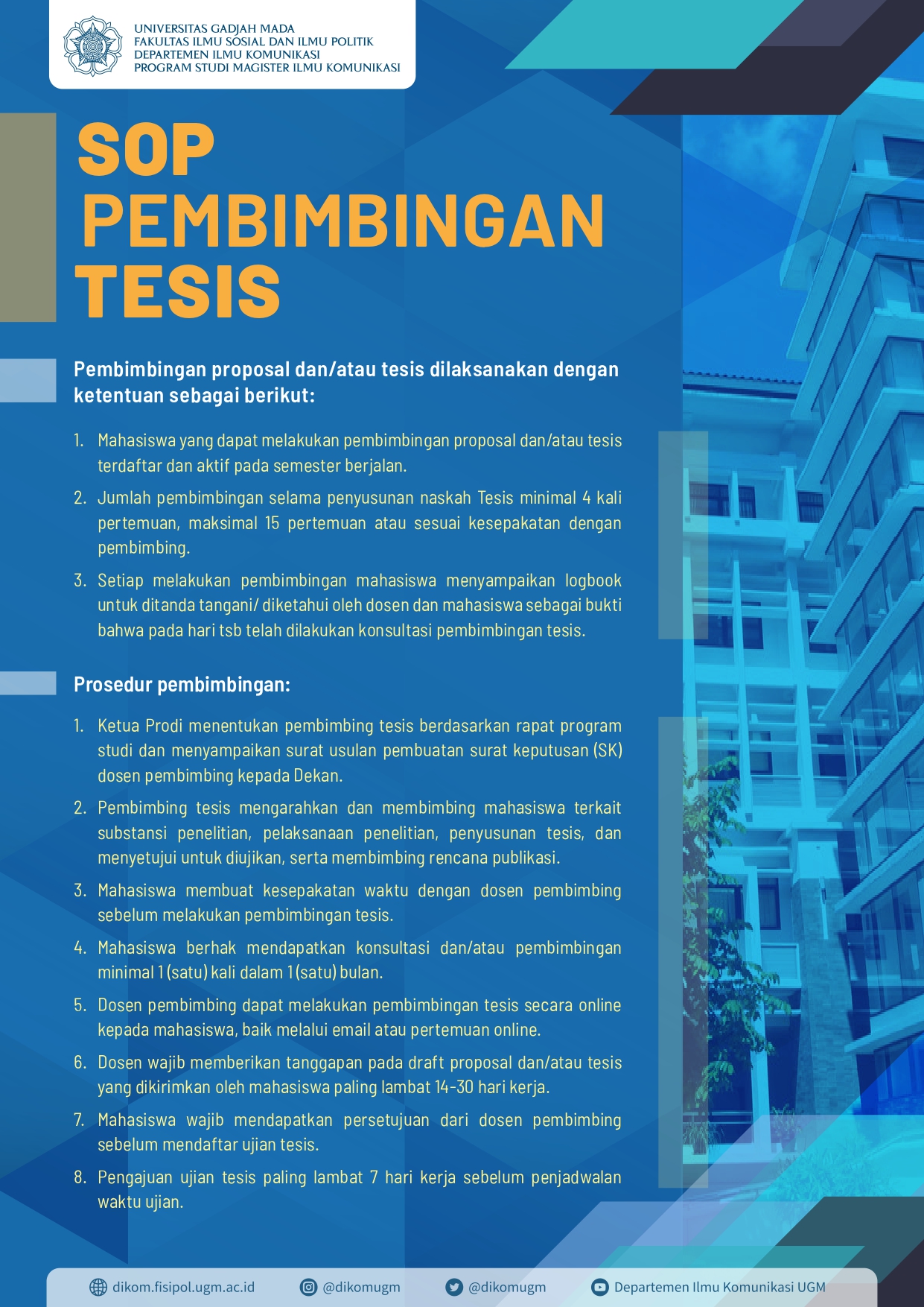 Informasi SOP Pembimbingan Tesis dan Alur Pembimbingan Proposal dan ...