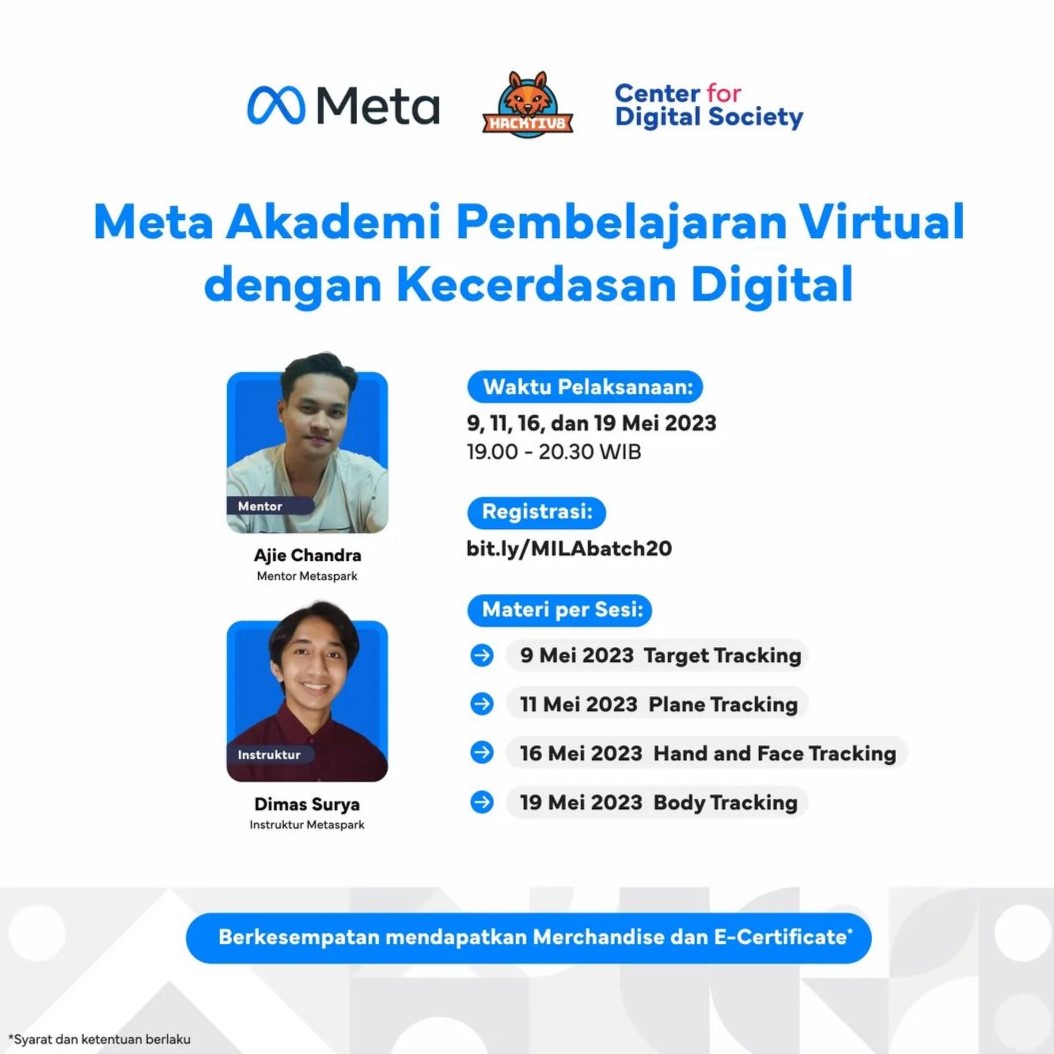 Informasi Meta Akademi Pembelajaran Virtual dengan Kecerdasan Digital oleh CFDS UGM, Hacktiv8 ...