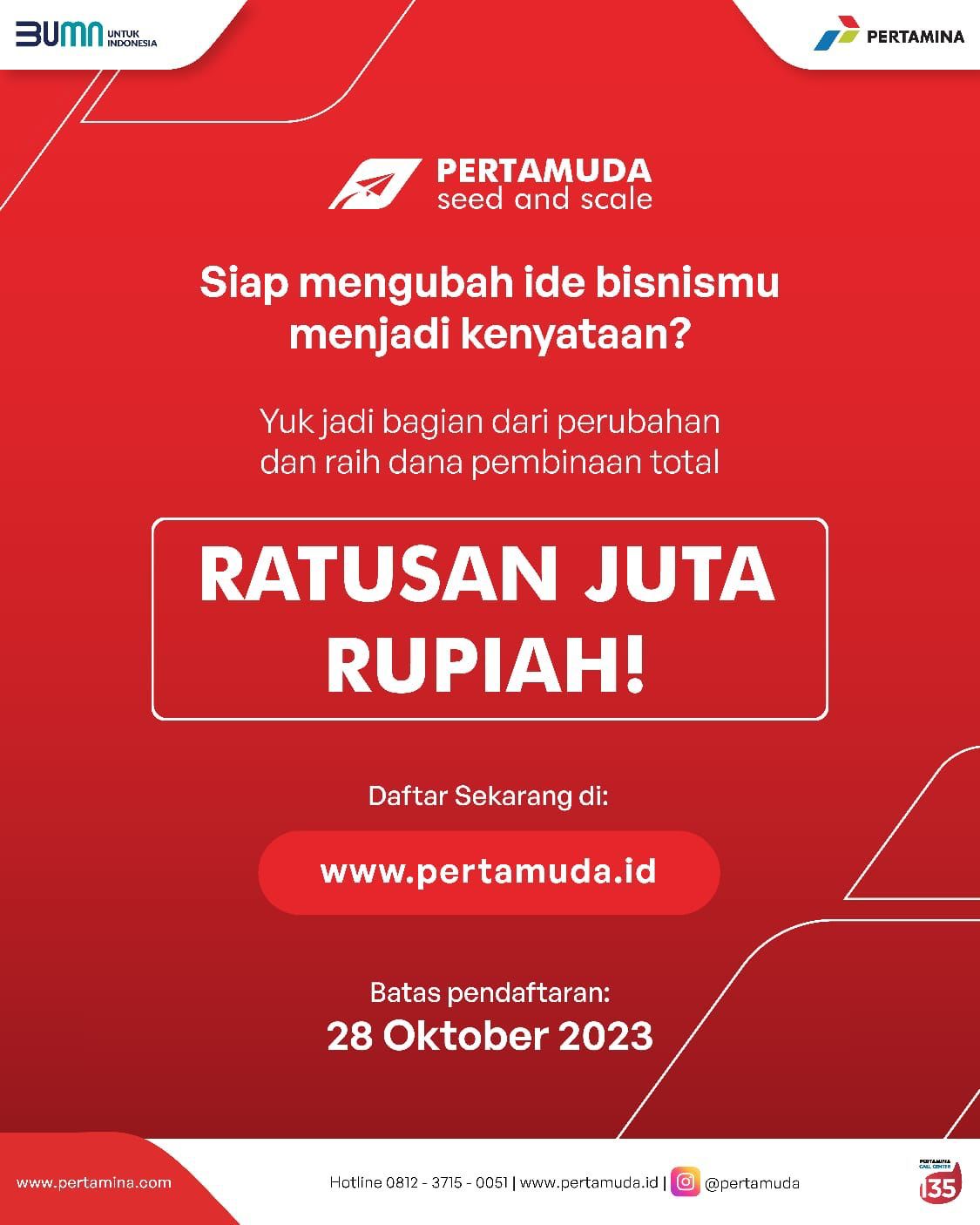 Informasi Program Pendanaan Pertamuda Seed and Scale – Departemen Ilmu ...
